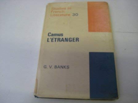 Camus, L'étranger (Studies in French literature ; no. 30 ...
