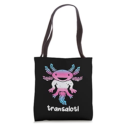 Transgender Axolotl Transalotl Trans Pride Flag Pun Meme Tote - Want It All