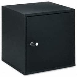 Mixx Modular Storage Cube with Locking Door, Black, 15w x 15d x 15h ...