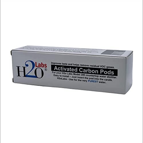 H2o Labs Exclusive Carbon Pods for Water Distillers - Lasts 2x as Long ...