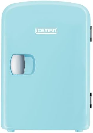Chefman - Iceman Mini Fridge, 4 Liter/6 Can, Portable, Provides Compact ...