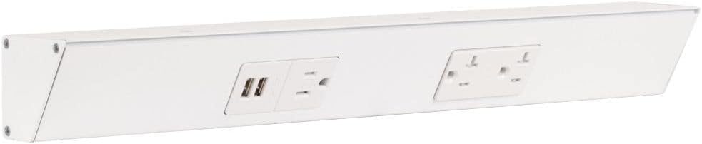 Amazon.com: Task Lighting Tamper Resistant Under-Cabinet Angled Power ...