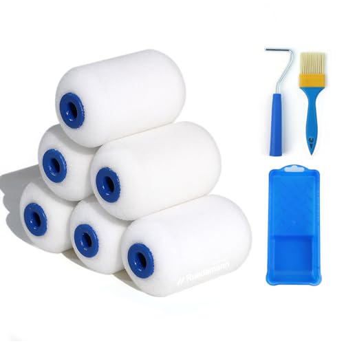 Snapklik.com : Ruedamann Foam Paint Roller, 2 Inch Paint Roller Kit