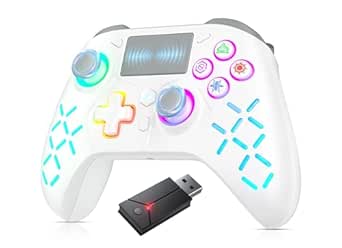 Amazon.com: Gamrombo Wireless Gaming Controller for PlayStation 5 / PS5, with RGB LED Lights ...