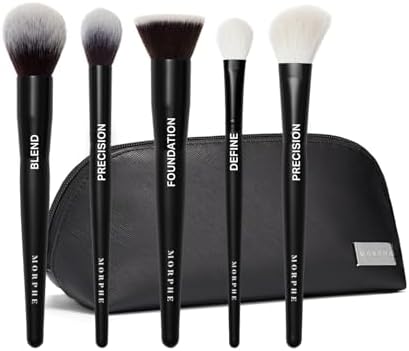 Amazon.com: Morphe Face The Beat Makeup Brushes - 5 Piece Makeup Brush ...