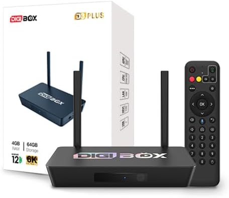 Amazon.co.jp: Digibox D3 Plus Smart TV Box, Android Player, WiFi 6 for ...
