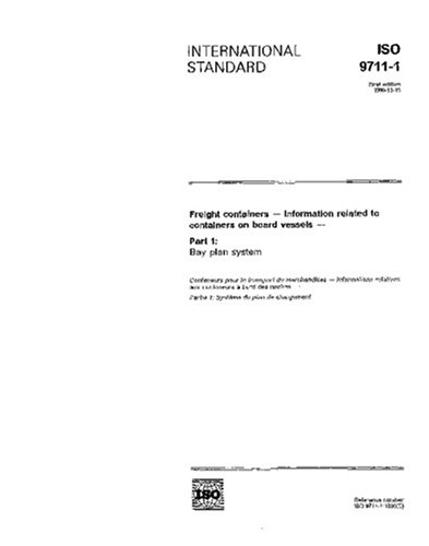 ISO 9711-1:1990, Freight containers - Information related to containers ...