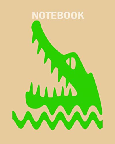 Notebook: crocodile alligator warning - 50 sheets, 100 pages - 8 x 10 ...