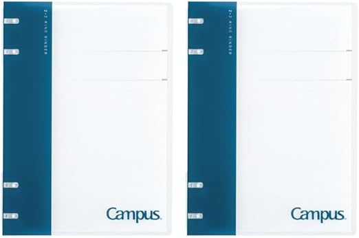 Amazon.co.jp: コクヨ ルーズリーフ バインダー A5 キャンパス ノートのように使えるバインダー 2×2リング ネイビー ル-NP134DB (× 2) : 文房具・オフィス用品