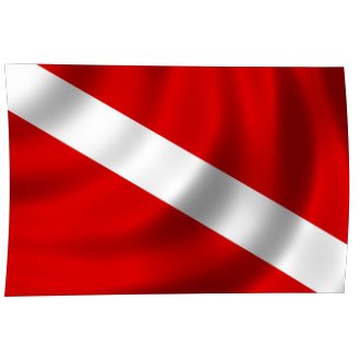 Skin Diver Flag 24X36 Inch Nylon : Amazon.co.uk: Sports & Outdoors