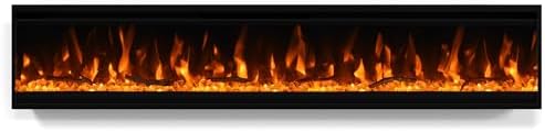 Amazon.com: 70 inch Electric Fireplace, Ultra-Thin Electric Fireplace ...