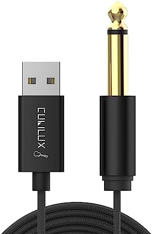 Amazon.com: HOSONGIN USB Guitar Cable - USB Interface Male to 6.35mm 1/ ...