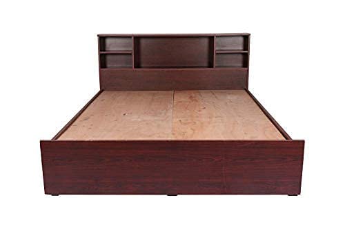 Wood Double Bed Wooden Bed Box Bed Storage Bed King Size Bed with ...