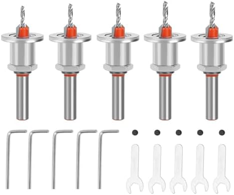 Serplex® 5Pcs Carbide Tipped 90° Countersink With Adjustable Low ...