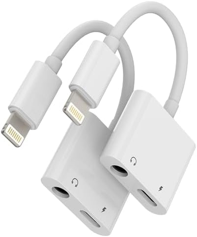 [Apple MFi Certified] Lighting to 3.5mm Audio Jack Adapter, 2 in 1 ...