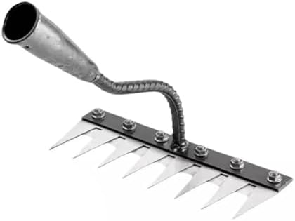 Carbon Steel Garden Weeding Rake with 6, 7 or 8 Teeth - Heavy Duty ...
