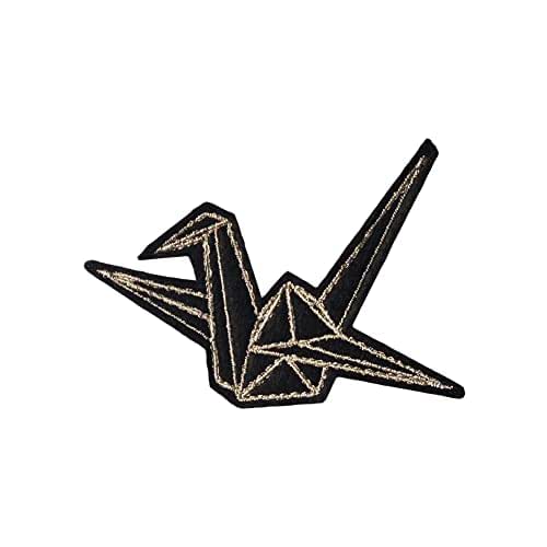 Amazon.com: Origami Tsuru Patch Embroidered Iron-On 2.75" : Handmade ...