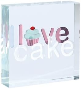 Amazon.com: Spaceform London Medium Paperweight Cupcake Love : Home ...