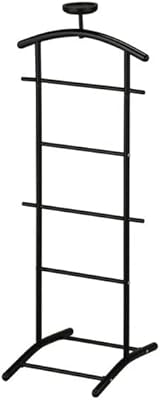 Amazon.com: King's Brand Wood & Metal Suit Valet Rack Stand Organizer ...