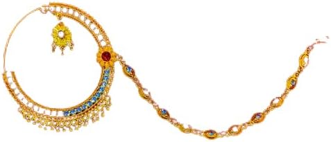 BishtHub Fashion Womens Traditional Uttarakhandi Nath Bridal Nose Ring ...