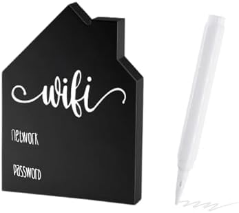 Amazon.com : Pcmursal Wifi Sign 5x3.74 Inch Wifi Password Sign for Home ...