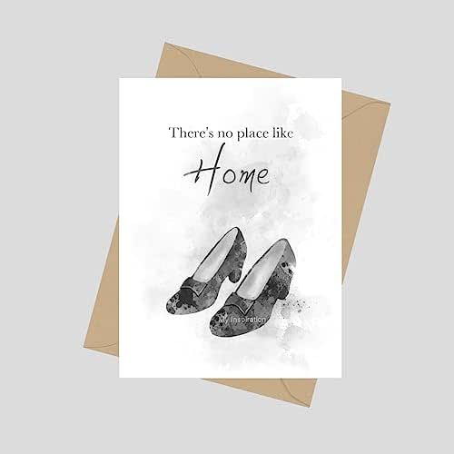 Amazon.com: There's no place like Home, A5 Greeting Card ...