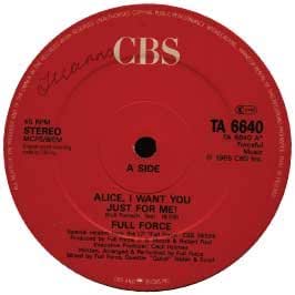 Amazon.com: Full Force / Alice I Want You Just For Me: CDs & Vinyl