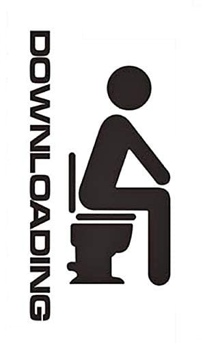 Toilet Sticker – Toilet – Bathroom – Wall – Mural – Toilet – Fun ...
