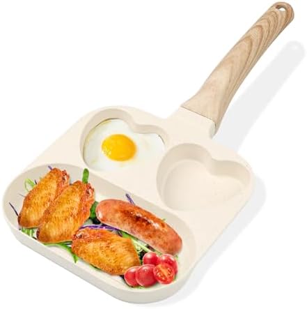 Amazon.com: Paris Hilton Heart-Shaped Divided Fry Pan, Ceramic Nonstick ...