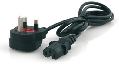 1m Mains 13A Plug To C15 Plug Cable (Kettle Lead) : Amazon.co.uk ...