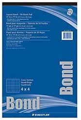 Amazon.com: Staedtler(R) Nonphoto Cross-Section Drawing Paper, 4 x 4 ...