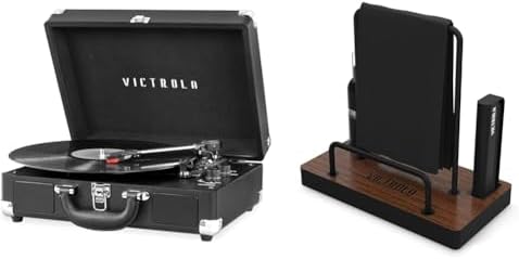 Amazon.com: Victrola Vintage 3-Speed Bluetooth Portable Suitcase Record ...