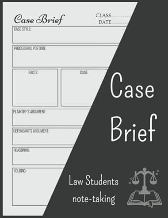 Case Brief Law student note-taking: Law school student note-taking ...