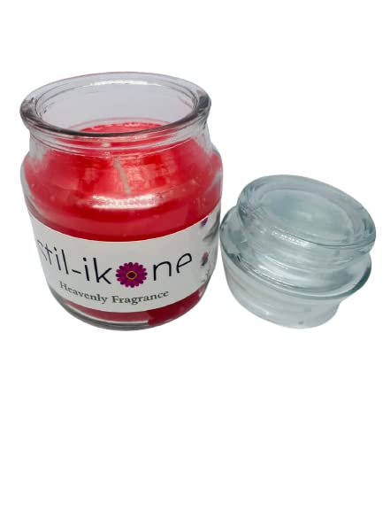 Stilikone Doom Jar Candle/ Scented Candle/ Rose Fragrance Pack of 4 pcs ...