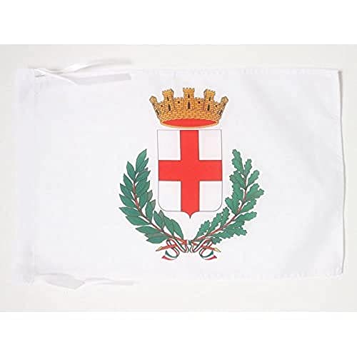 AZ FLAG City of Milan coat of arms Flag 18” x 12” cords – Milano SMALL ...