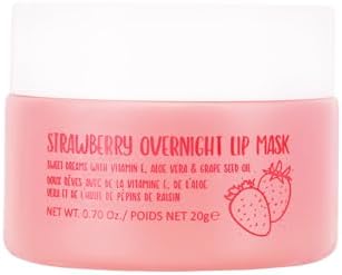 Amazon.com: W7 Sweet Dreams Overnight Strawberry Lip Mask - Vitamin E ...