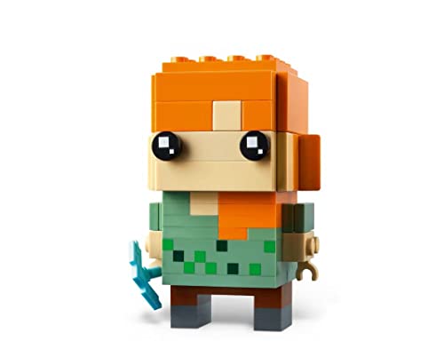 LEGO 40624 Brickheadz Minecraft Alex With Diamond Pickaxe Build This ...