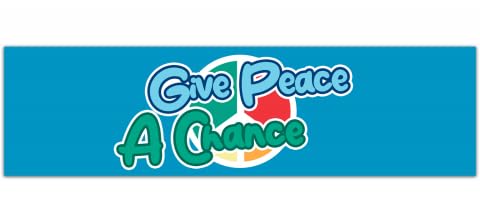 Amazon.com: Give Peace A Chance - Lennon - Peace Small Bumper Sticker ...