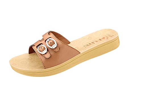 Buy FLITE Women's Copper and Beige Polyurethane Slippers - 4 at Amazon.in