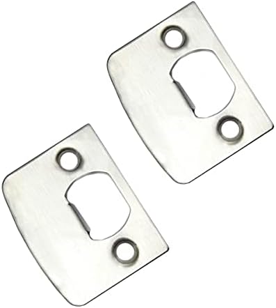 Qrity 2 PCS Door Locking Strike Plate with Screws, Extended Lip Strike ...