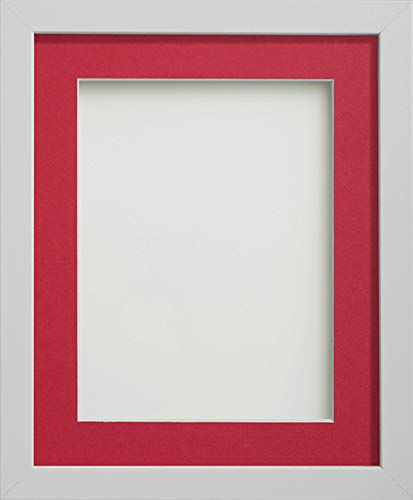 Frame Company Allington White Photo Frame with Red Mount, A3 for A4 ...