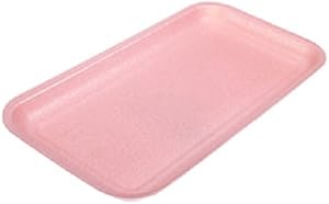 Amazon.com: CKF 17SP, #17S Pink Foam Meat Trays, Disposable Standard ...