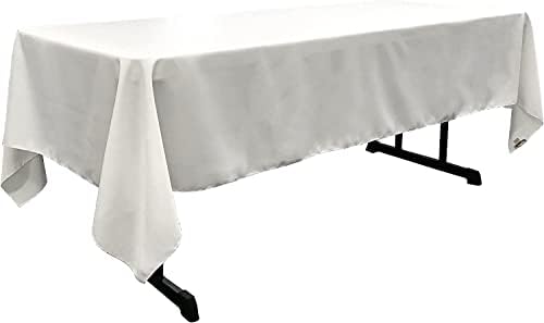 Amazon.com: LA Linen Polyester Poplin Washable Rectangular Tablecloth ...