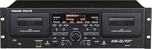 Tascam 202MKVII Double Cassette Deck Recorder with USB Port, Dual ...