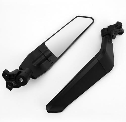 Amazon.com: Rhomba Racing Motorcycle Rearview Mirror, Double Winged ...