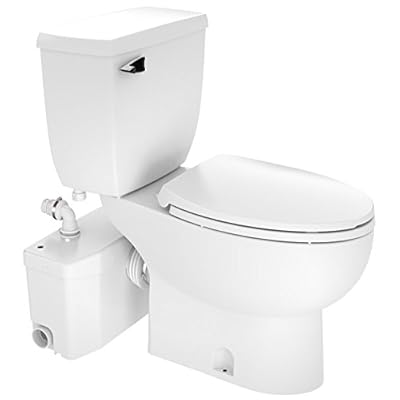 Saniflo SaniPLUS: Macerating Upflush Toilet Kit (with Elongated Bowl ...