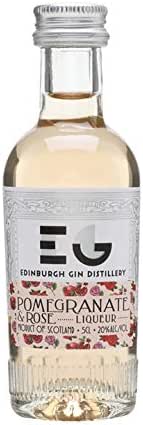 EDINBURGH Pomegranate and Rose Gin Liqueur 5cl miniature : Amazon.co.uk ...