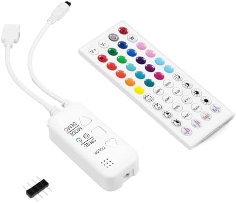 Amazon.com: ShineBurky RGB LED Controller with 44 Keys IR Remote ...