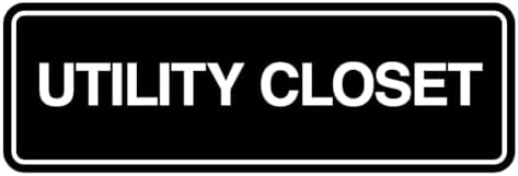 Amazon.com : Signs ByLITA Standard Utility Closet Wall or Door Sign ...