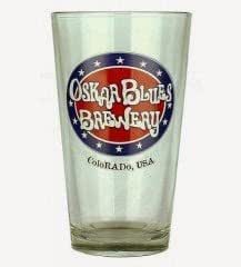 Amazon.com | Oskar Blues Brewery Pint Glass: Beer Glasses